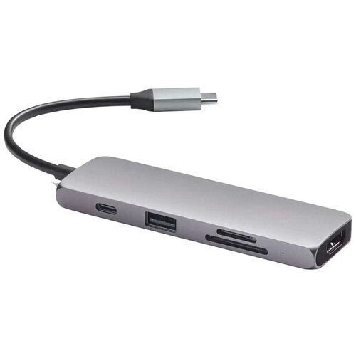 Док-станция Satechi Type-C Multiport Pro (USB 3.0, USB Type-C, HDMI, SD, micro-SD), Серый ST-UCMPAM