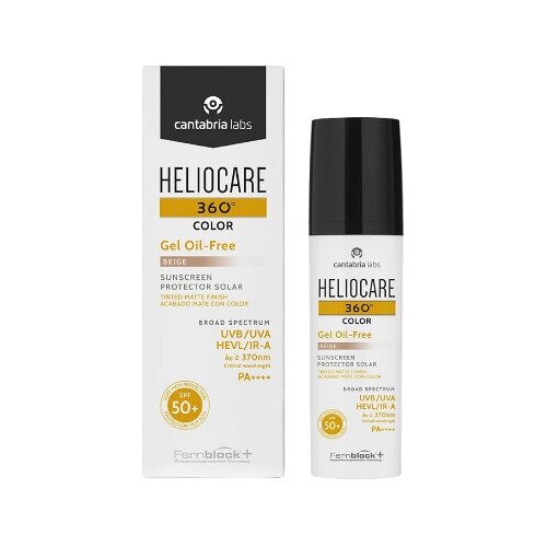 Cantabria labs HELIOCARE 360* Color Gel Oil-Free - Тональный солнцезащитный гель с SPF50 (бежевый), 50мл