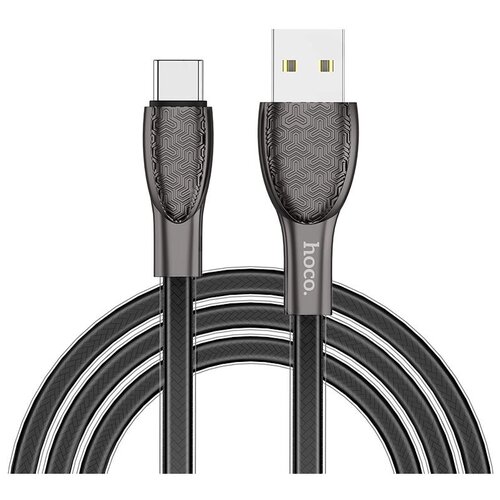 USB кабель Hoco U52 Bright Type C, 1,2м, черный