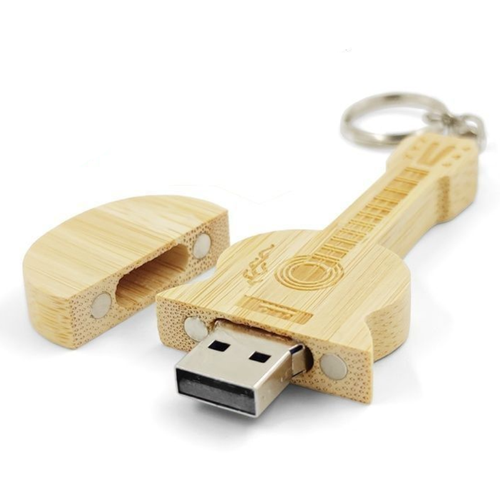 Флешка Гитара 64 GB 2.0 "Брелок" BambooWood