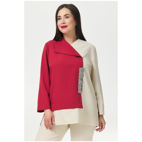 Блуза  Olsi, размер 50, красный
