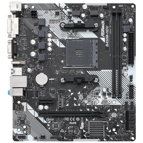 Материнская плата ASRock B450M-HDV R4.0