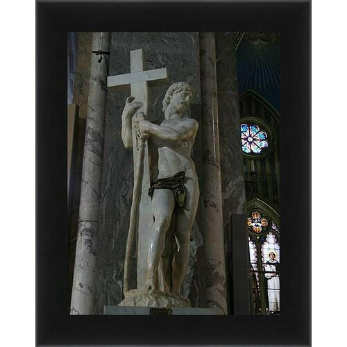 Плакат, постер на холсте Христос, несущий крест. Микеланджело Караваджо. Размер 60 на 84 см