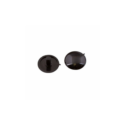 Заглушка декоративная пластиковая на мебельную стяжку PZ 7 мм черная (250 шт.)