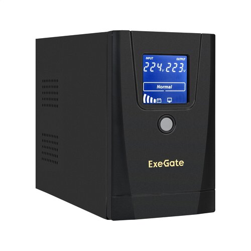 Интерактивный ИБП ExeGate SpecialPro Smart LLB-650 LCD EX292770RUS черный