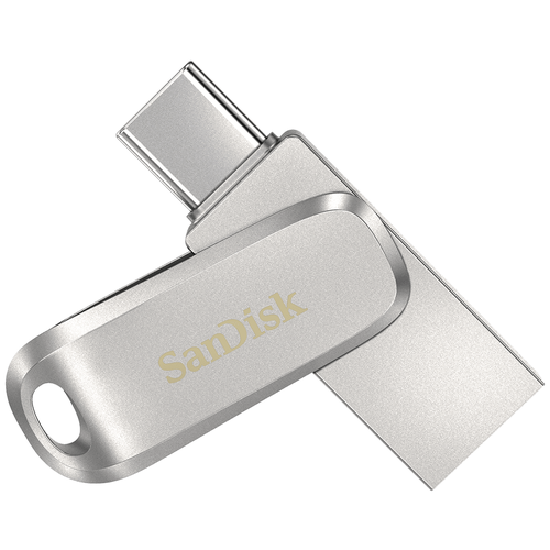 Флешка SanDisk Ultra Dual Drive Luxe USB/Type-C 1 ТБ, 1 шт., серебристый