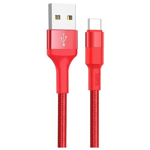 Кабель Hoco Кабель HOCO X26 Xpress charging data cable for Type-C 1M, 3.0А, black＆red, 1 м, черный/красный