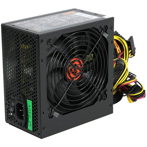 Ginzzu cb450 12cm black,24+4p, pci-e, 3*sata, 2*ide, оплетка mb, кабель питания