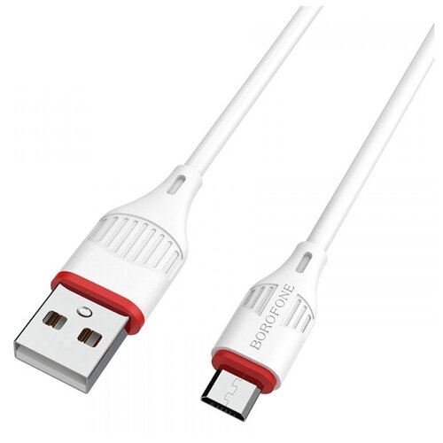 Кабель Borofone microUSB BX17 Enjoy 100см белый