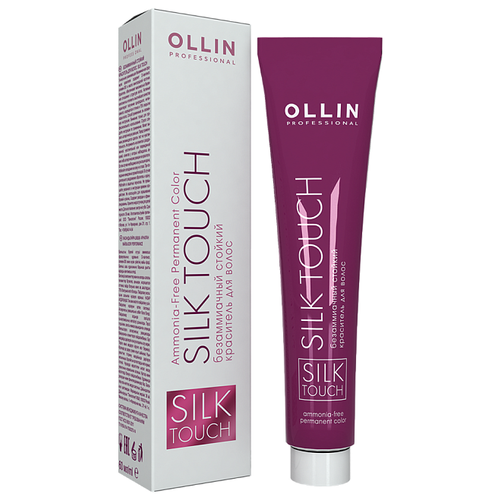 OLLIN Professional Silk Touch стойкий краситель для волос безаммиачный, 8/7 светло-русый коричневый, 60 мл