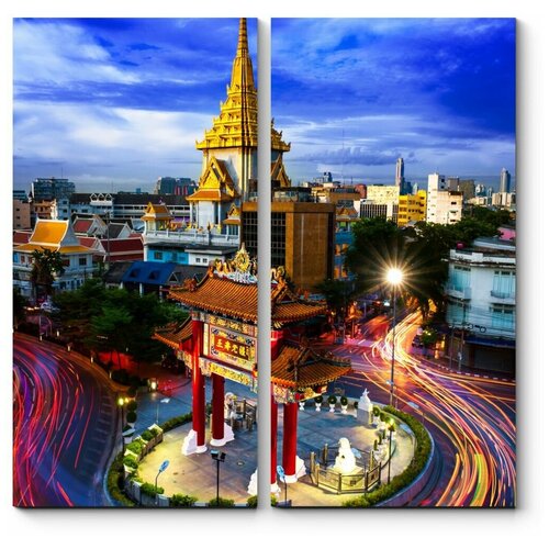 Модульная картина Храм Золотого Будды, Бангкок110x110
