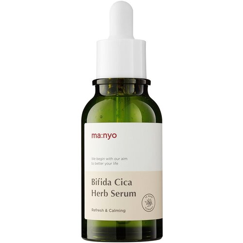 Manyo~Успокаивающая сыворотка с лизатом бифидобактерий и центеллой~Bifida Cica Herb Serum