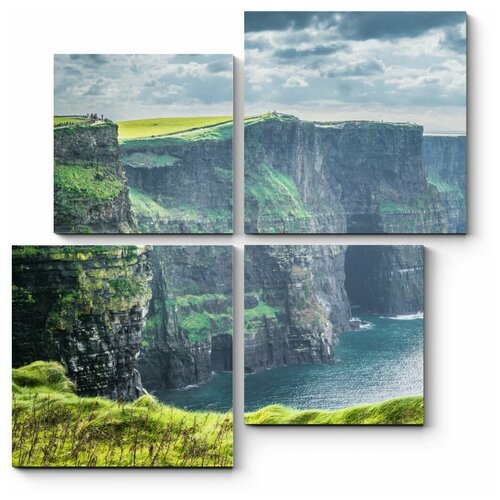 Модульная картина Двухсотметровые скалы Ирландии 90x90