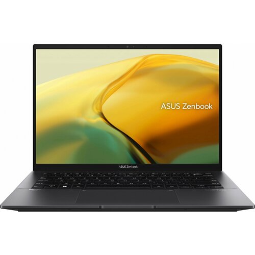 Ноутбук Asus Zenbook 14 UM3402YA-KP381W Ryzen 5 7530U 8Gb SSD512Gb AMD Radeon 14" IPS WQXGA (2560x1600) Windows 11 Home black WiFi BT Cam Bag (90NB0W95-M01880)