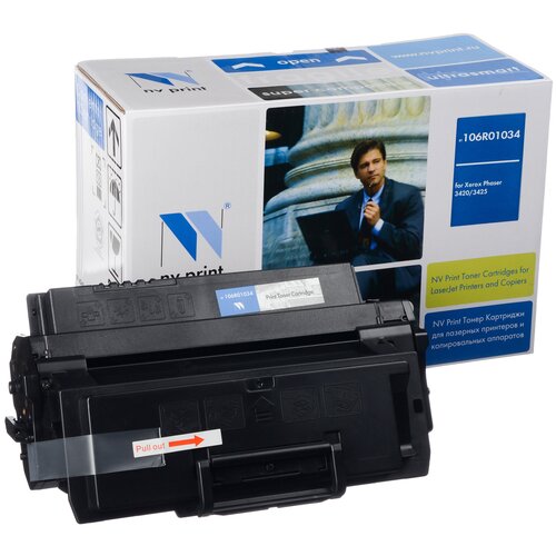 Картридж NV Print 106R01034 для Xerox, 10000 стр, черный