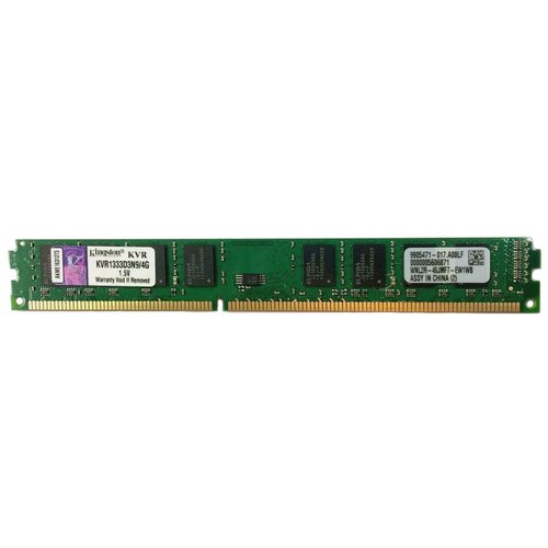 Оперативная память Kingston ValueRAM 4 ГБ DDR3 1333 МГц DIMM CL9 KVR1333D3N9/4G