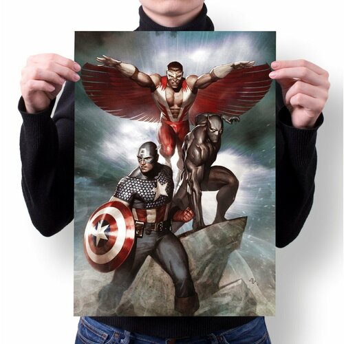 Плакат Mewni-Shop А3+ Принт "Marvel Super Heroes, Марвел супергерои" - 8 / Без рамы