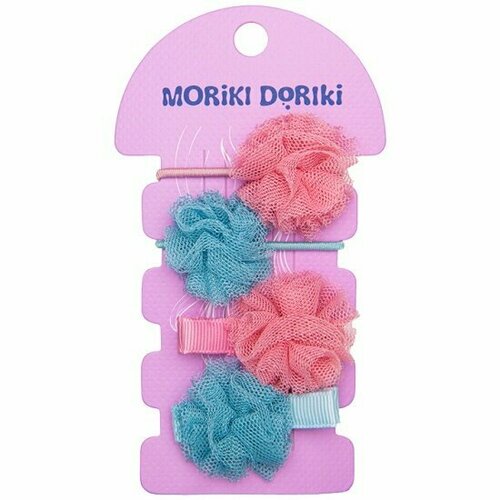 Набор аксессуаров для волос Moriki Doriki Pink&Jeans, 4 шт