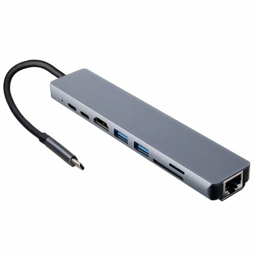 Perfeo, Док-станция, USB Type-C 8 in 1 (PF-Type-C-14)