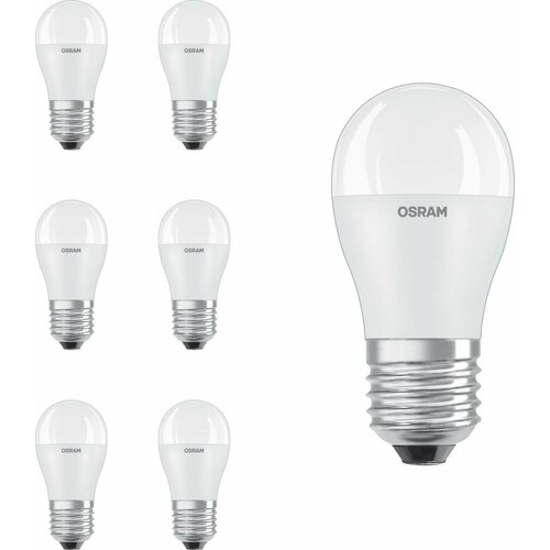 Светодиодная лампа Osram LED Star Classic 8W=75W 3000K 806Лм E27 шар (комплект из 6 шт)