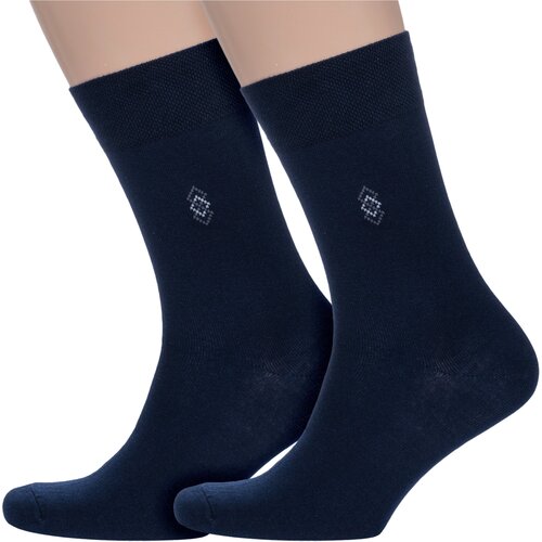Носки PARA socks, 2 пары, размер 25-27, синий