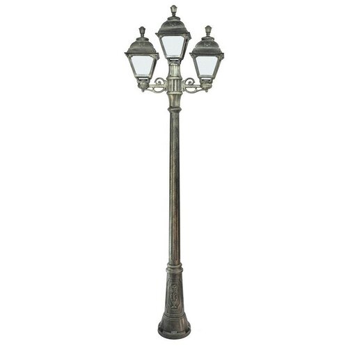 Fumagalli Уличный светильник Cefa U23.156.S21.BYF1R, E27, 180 Вт, лампы: 3 шт., цвет арматуры: бронзовый, цвет плафона белый