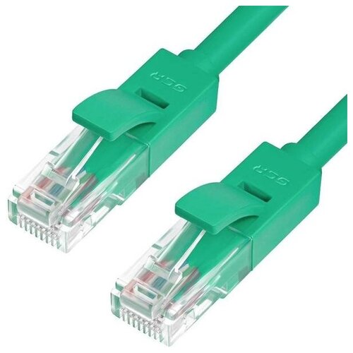 Greenconnect Патч-корд прямой, малодымный LSZH 3.0m UTP кат.6, зеленый, 24 AWG, литой, ethernet high speed, RJ45, T568B, GCR-50729
