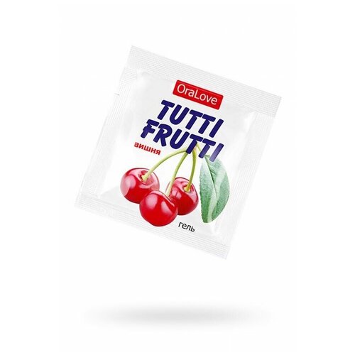 Съедобная гель-смазка Tutti-Frutti со вкусом вишни 4 г