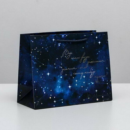 Пакет ламинированный горизонтальный "Звёзды", MS 23 x 18 x 10 см