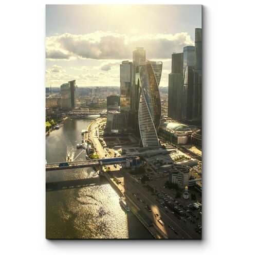 Модульная картина Международный бизнес центр. Москва 60x90