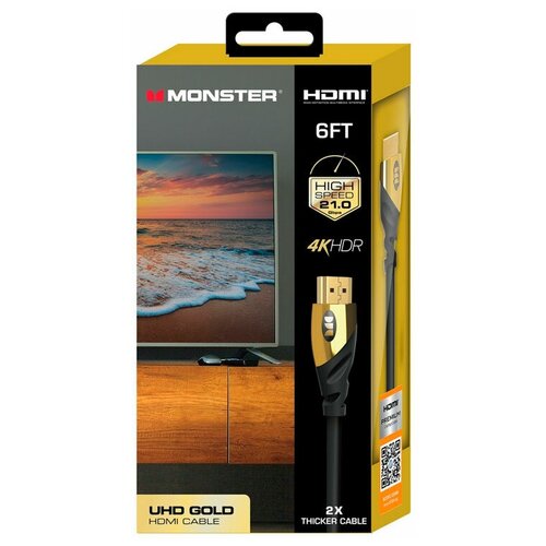 Monster Кабель Cable HDMI 2.0 Classic Gold UHD 4K - 3 метра с золотым покрытием
