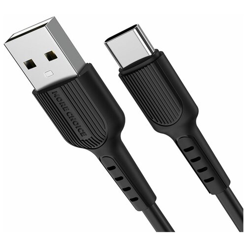 Дата-кабель USB 2.0A для Type-C More choice K26a TPE 1м Black