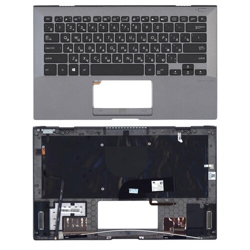 Клавиатура для ноутбука Asus PRO B9440UA, Русская, черная топ-панель