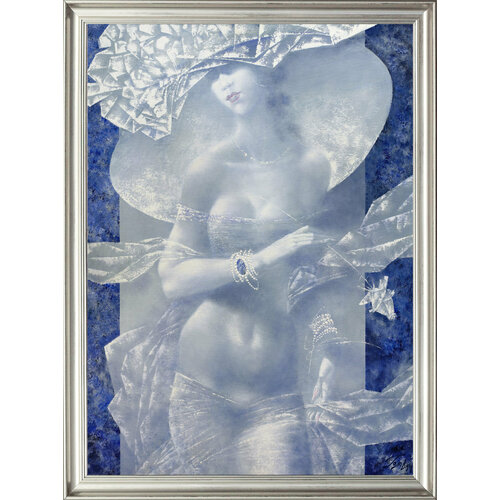 Картина "Белая ночь", 50х70 см, художник - Головин А, оформлена в багет. Арт. ГолА8-50х70