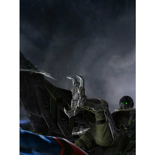Плакат, постер на холсте Spider Man (Модульные постеры)-3/Человек Паук/искусство/арт/абстракция/творчество. Размер 30 х 42 см