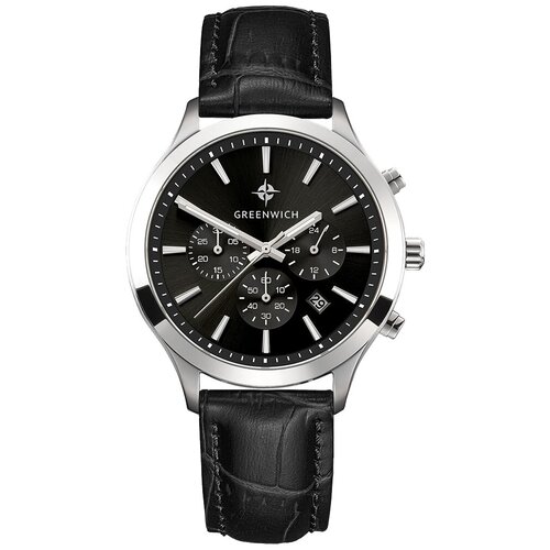 Наручные часы GREENWICH Multifunction, черный, серебряный