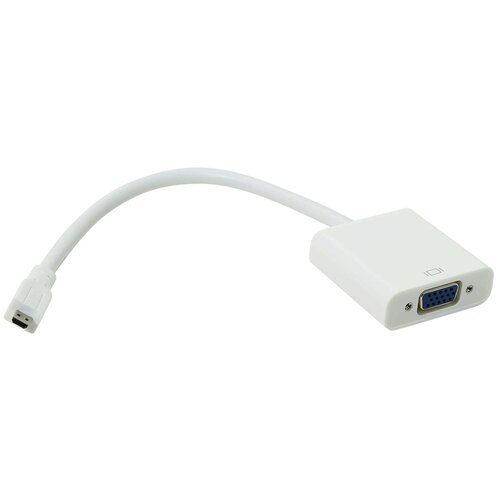 Кабель Telecom microHDMI - VGA (TA593), 0.2 м, белый