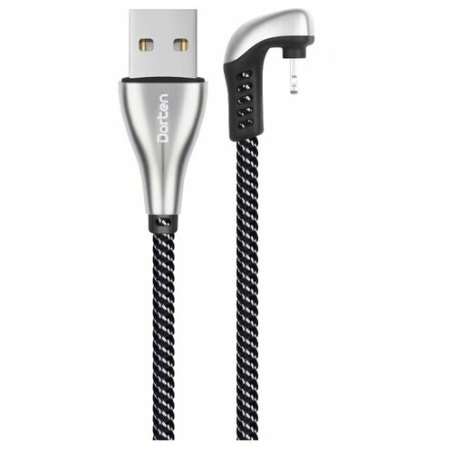 Разъем Dorten USB - Lightning (DN312801), 1.2 м, Silver