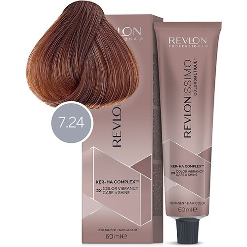 Revlon Professional Colorsmetique Color & Care краска для волос, 7.24 блондин переливающийся-медный, 60 мл