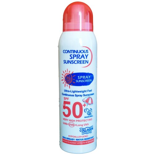 Wokali Спрей для тела Солнцезащитный SPF 50+ Непрерывного действия, 230 мл