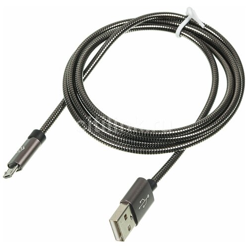 Кабель Digma MICROUSB-1.2M-BRAIDED-G USB (m)-micro USB (m) 1.2м темно-серый