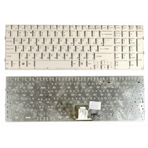 Клавиатура для Sony Vaio 148955161 белая без рамки