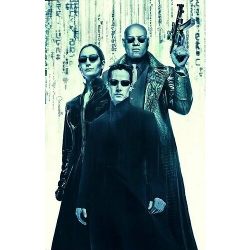 Плакат, постер The Matrix, 1999. Матрица на холсте, размер 42х60см