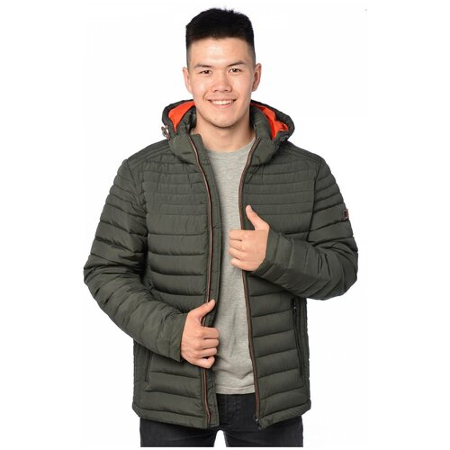 Куртка INDACO FASHION, размер 46, хаки