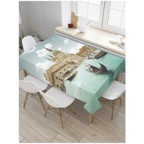 Скатерть прямоугольная JoyArty на кухонный стол "Собор Санта-Мария-делла-Салюте" из оксфорда, 180x145 см