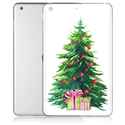 Чехол задняя-панель-накладка-бампер MyPads Елка новогодняя с подарками акварель для iPad Pro 11 (2018) A1979/A1934/A2013 противоударный