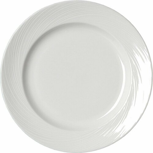 Тарелка мелкая «Спайро», 23 см, белый, фарфор, 9032 C982, Steelite