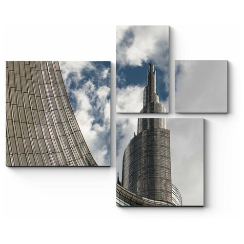 Модульная картина Современные небоскребы на фоне неба182x152