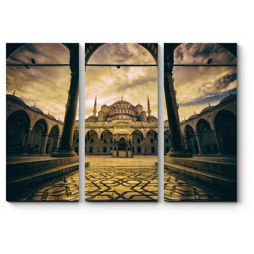 Модульная картина Мечеть в пасмурную погоду110x79