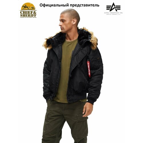 Аляска ALPHA INDUSTRIES, размер XXL, черный